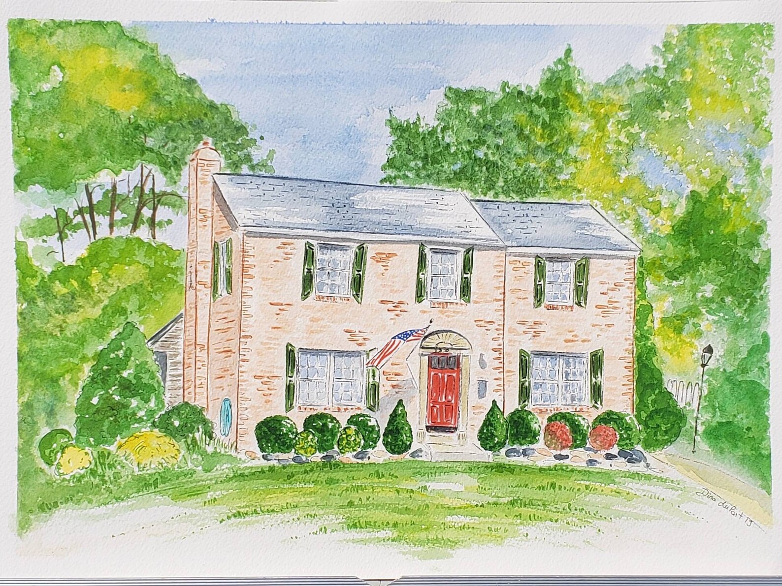 House Portrait custom House Portrait home Illustration - Etsy