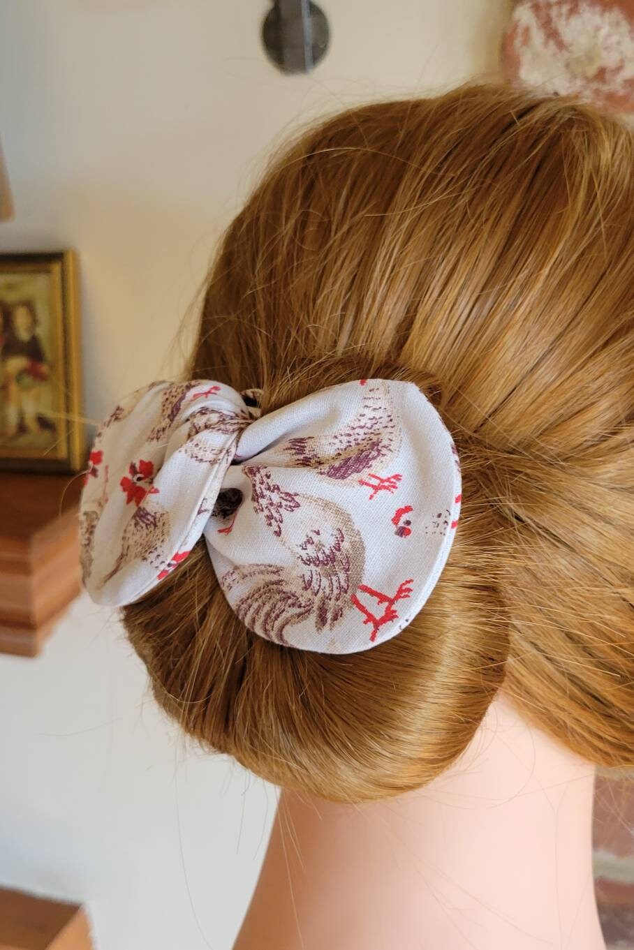 Chic Chignon Bun Maker French Chickens Print Roll a Bun - Etsy
