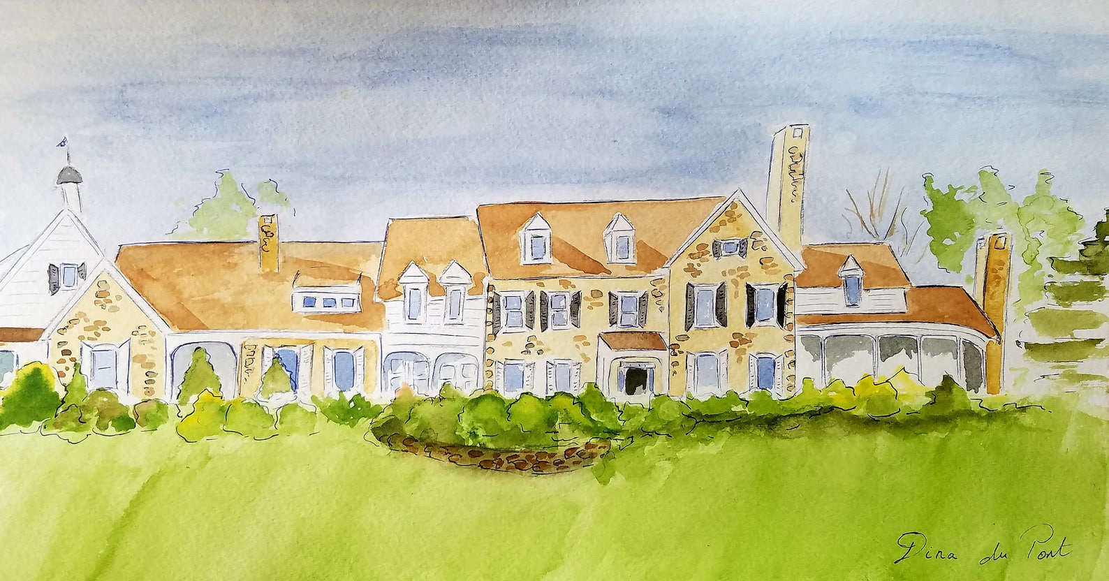 House Portrait custom House Portrait home Illustration - Etsy