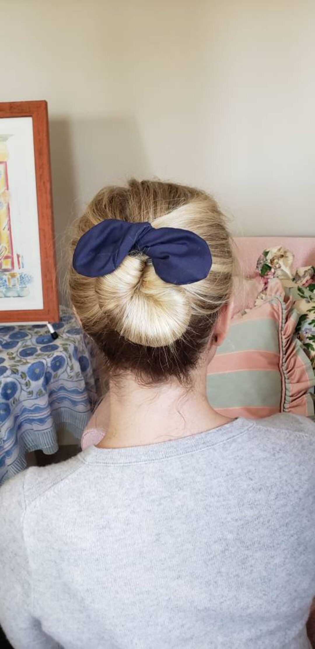 Chic Navy Blue Chignon Bun Maker: Easy Twist & Roll - Etsy