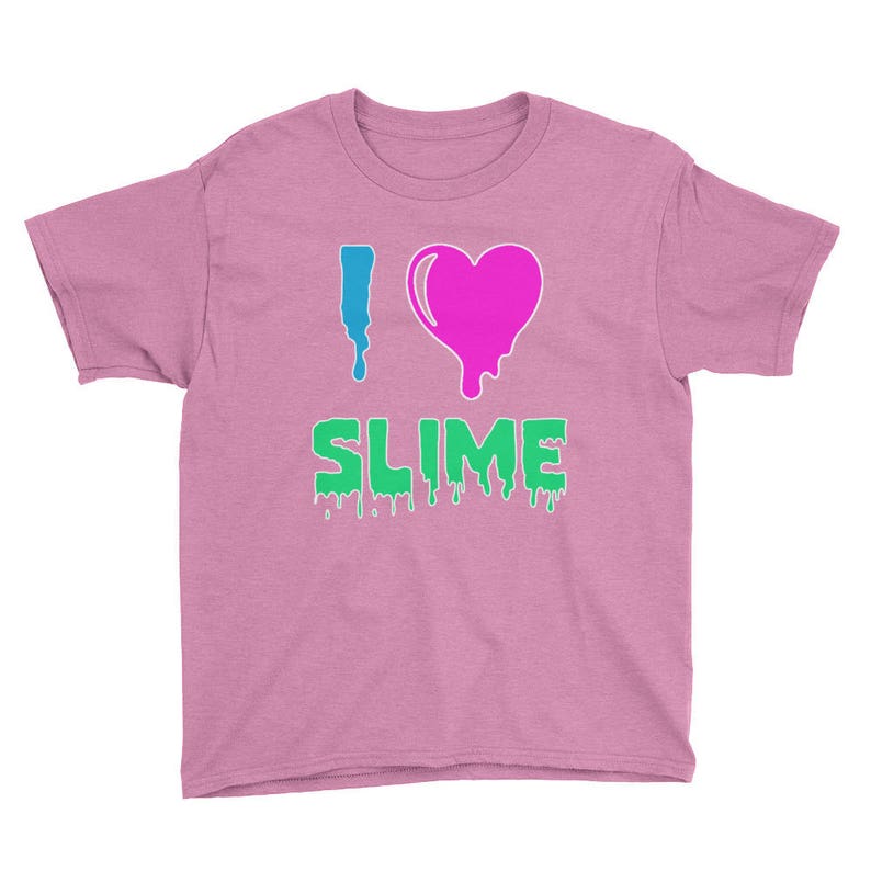 I LOVE SLIME Youth T-shirt, Slime Shirt, Slime Tshirt, Slime Maker ...