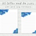Blue Watercolor Stationery: Abstract Journal Paper (digital Download ...