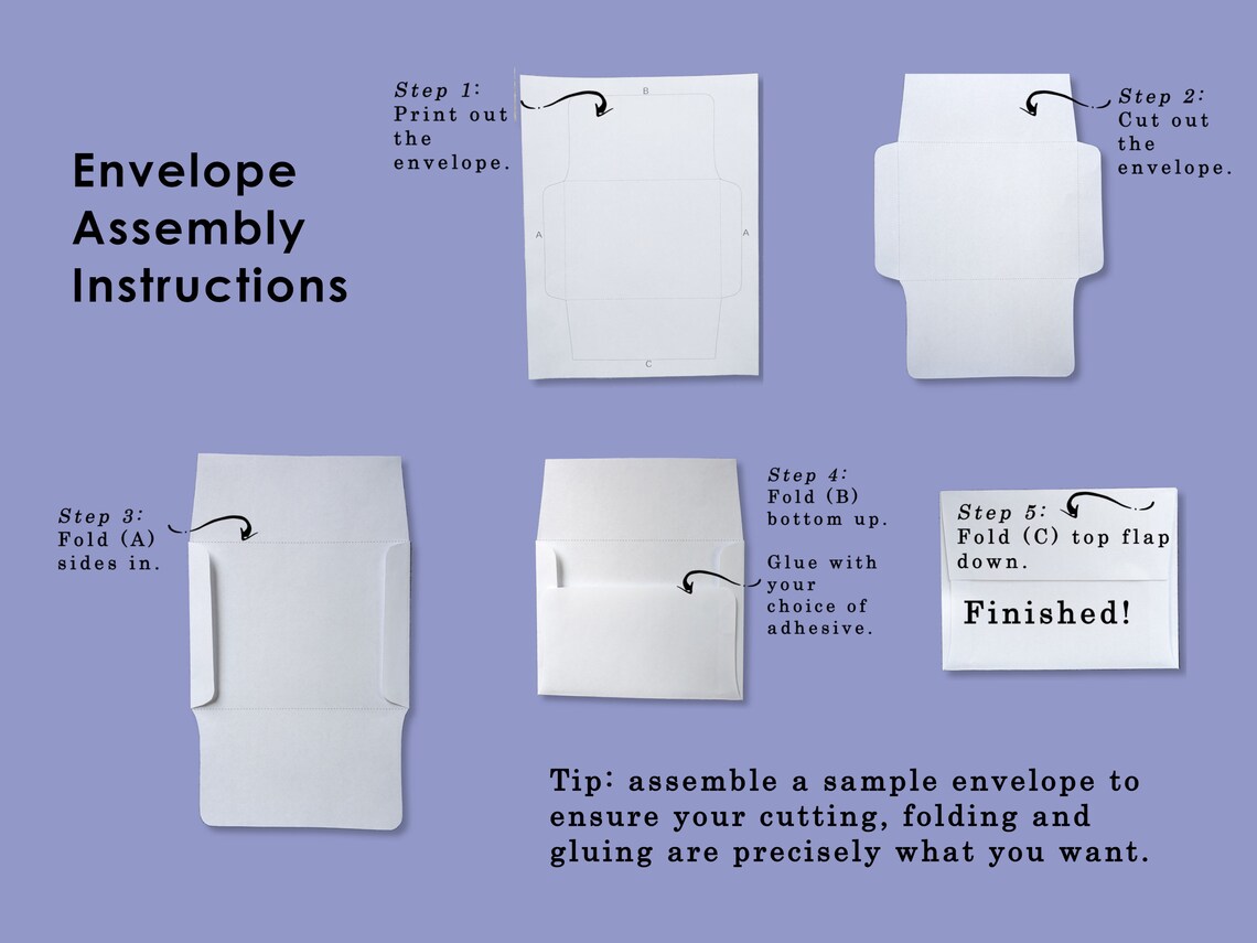 A2 Envelope Template Commercial License, Printable Envelope Template A2 ...