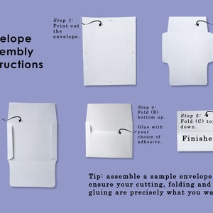 A2 Envelope Template Commercial License, Printable Envelope Template A2 ...