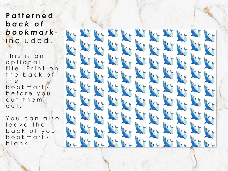 Watercolor Ocean Bookmarks Printable Bookmarks for Kids Editable ...