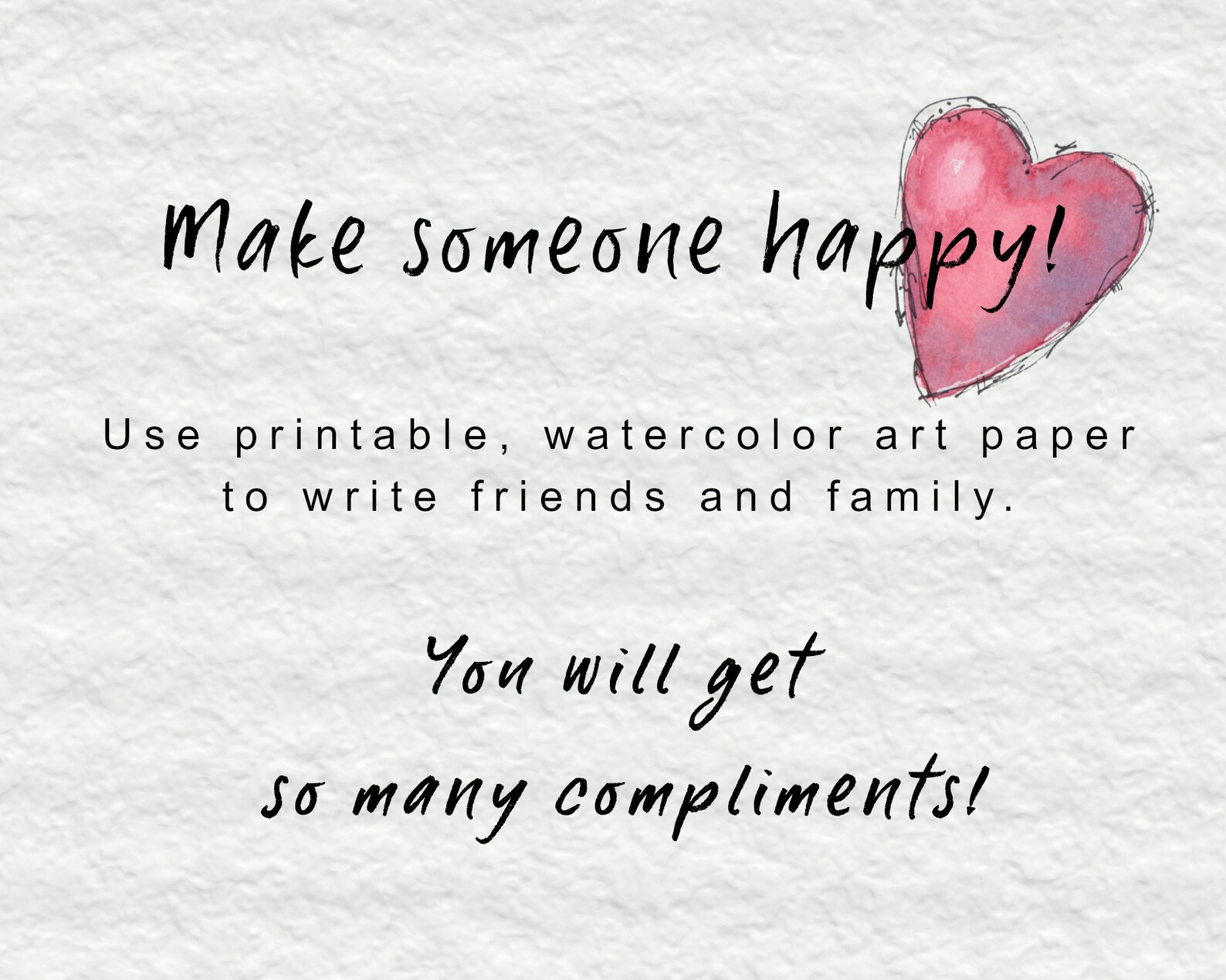 Cute Printable Writing Paper Blank Printable Line Paper With - Etsy