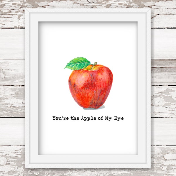 Apple of My Eye Sign - Etsy