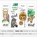 Printable Bookmarks for Kids Reading Animal Bookmarks - Etsy