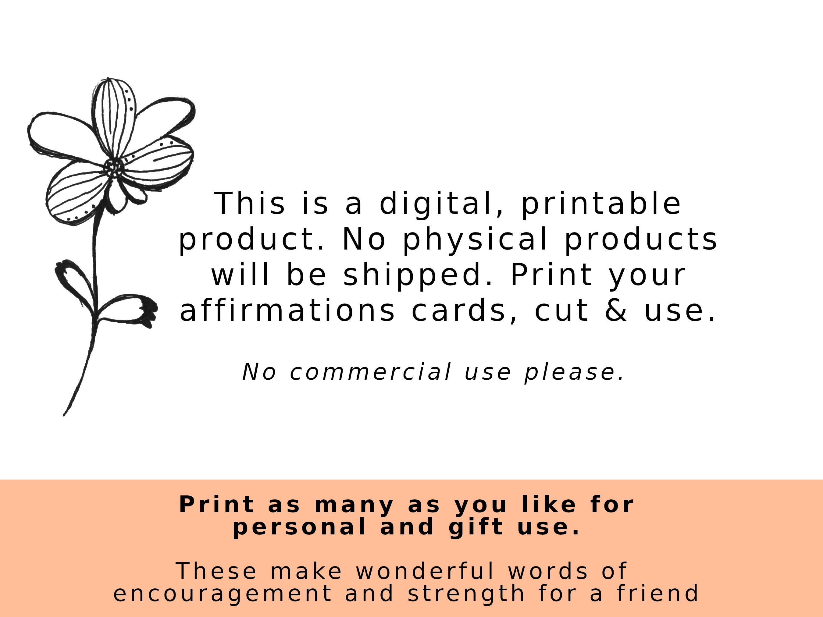 Editable Encouragement Card Printable for Teens or Women Positive ...