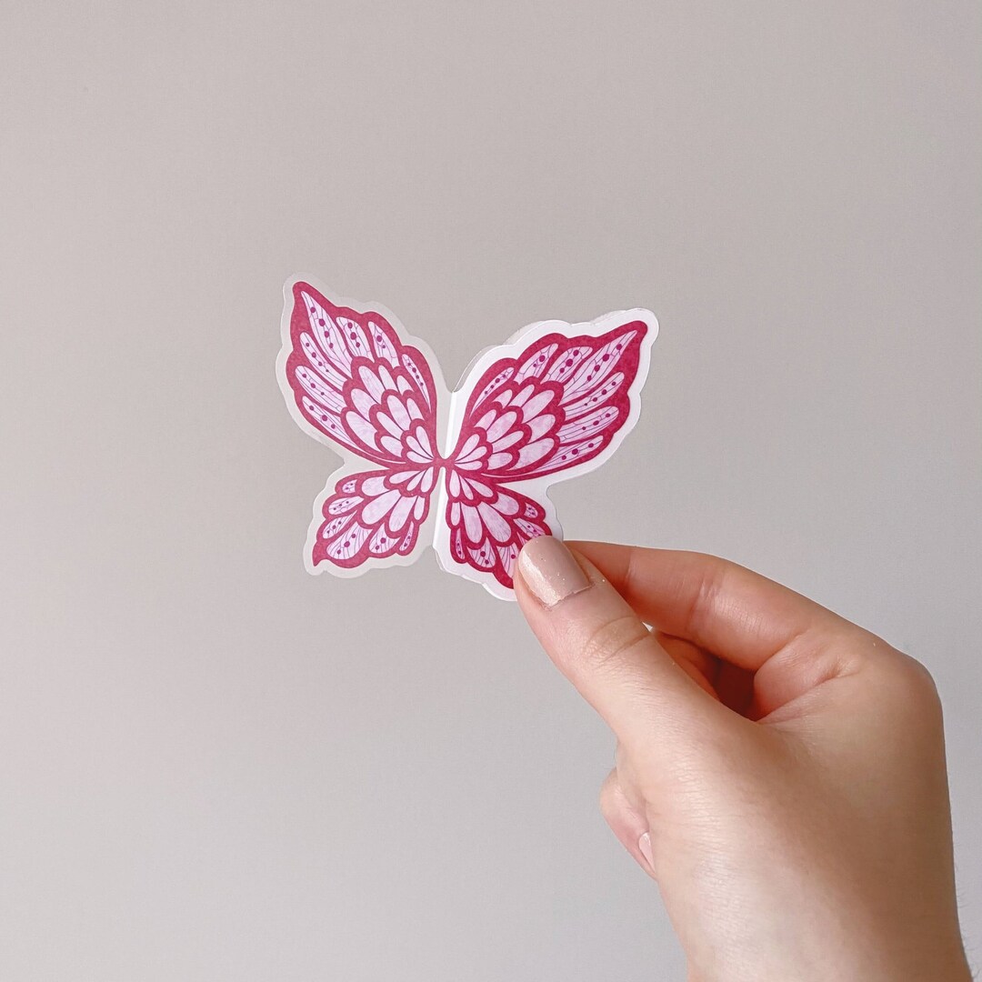 Pink Fairy Wings Sticker / Fairytopia Sticker / Clear Laptop Decal ...