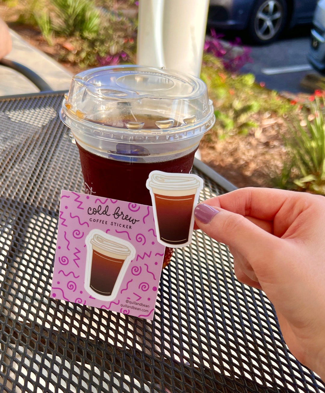 Cold Brew Coffee Sticker / Coffee Vinyl Sticker / Laptop Decal / Coffee ...
