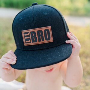 Big Bro Lil Bro Set | Big Brother Hat for Infant and Toddler | Flat ...