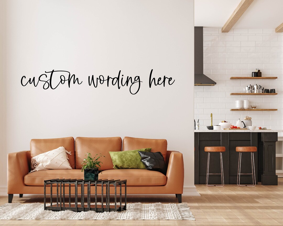 Custom Wording . Custom Quote . Living Room Decor . Gallery - Etsy