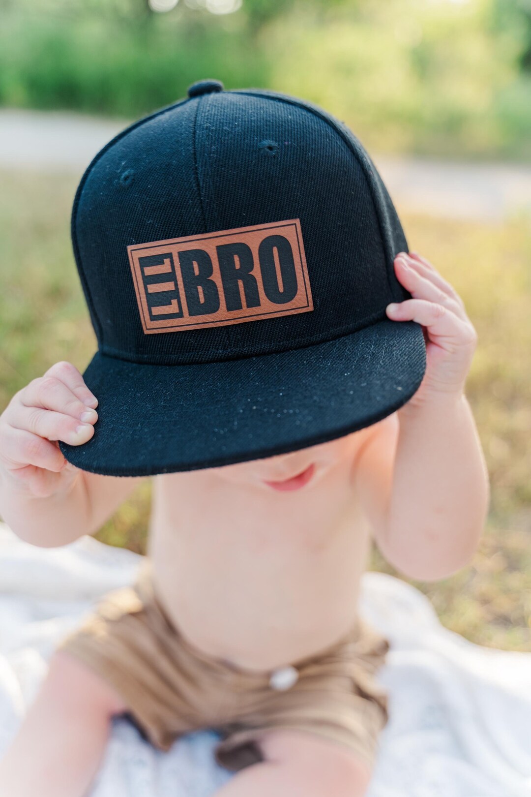 Big Bro Lil Bro Set | Big Brother Hat for Infant and Toddler | Flat ...