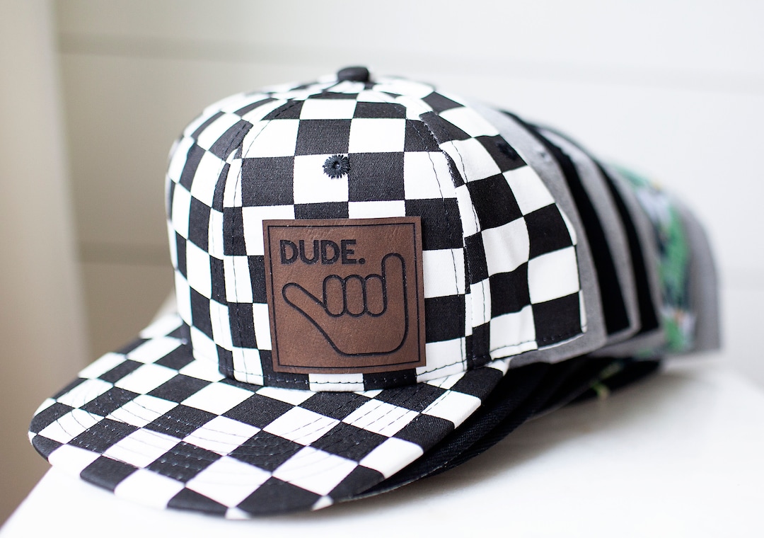 Kids Custom Flat Brim Snapback Hat | Dude Hang Loose Shaka Design ...