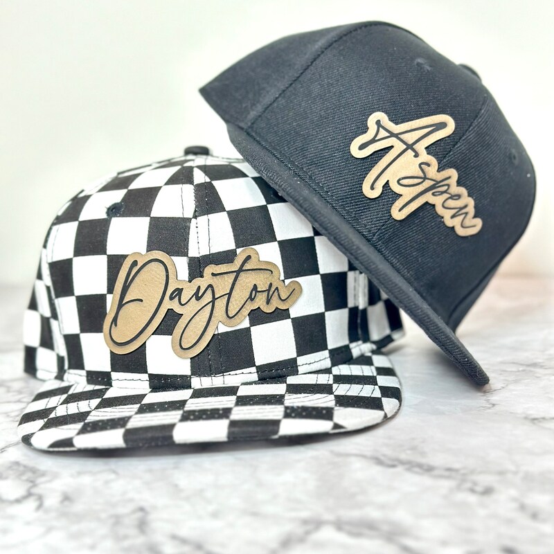 Checkered Hat - Etsy