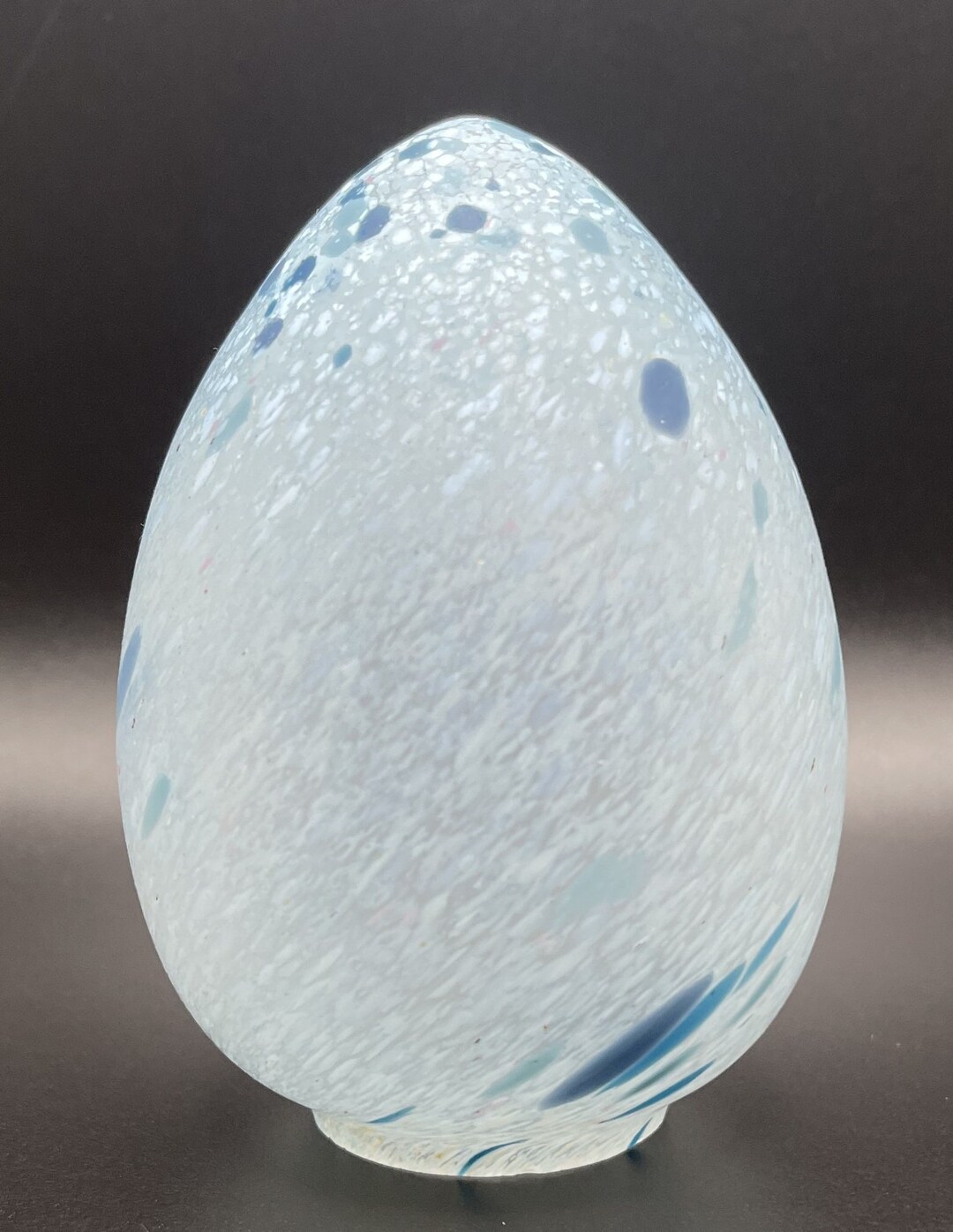 Beautiful Frosted Small Globe With Turquoise and Blue Accents - Etsy