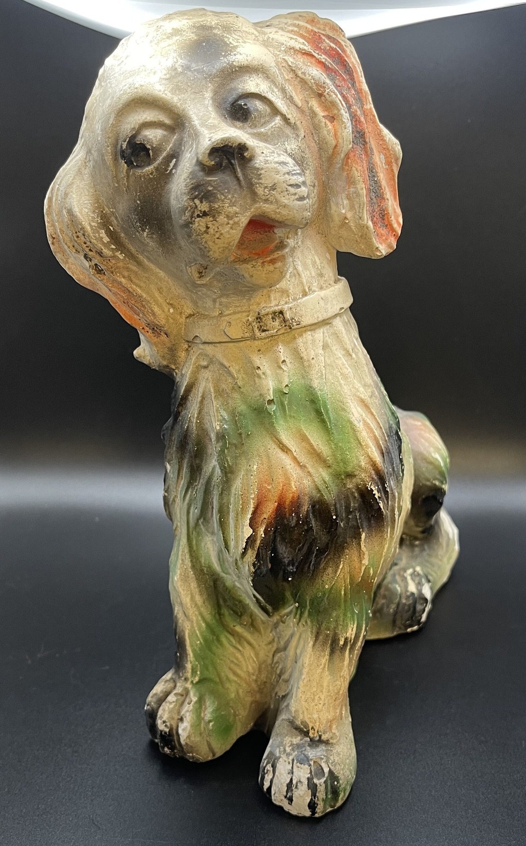 Vintage Chalkware Fair Prize Cocker Spaniel ? Dog Giving the Side Eye ...