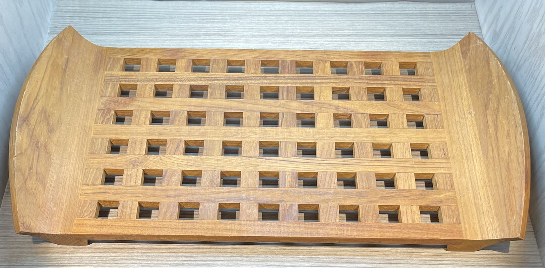 Vintage Teak Danish Modern Lattice Tray by Jens Quistgaard for IHQ ...