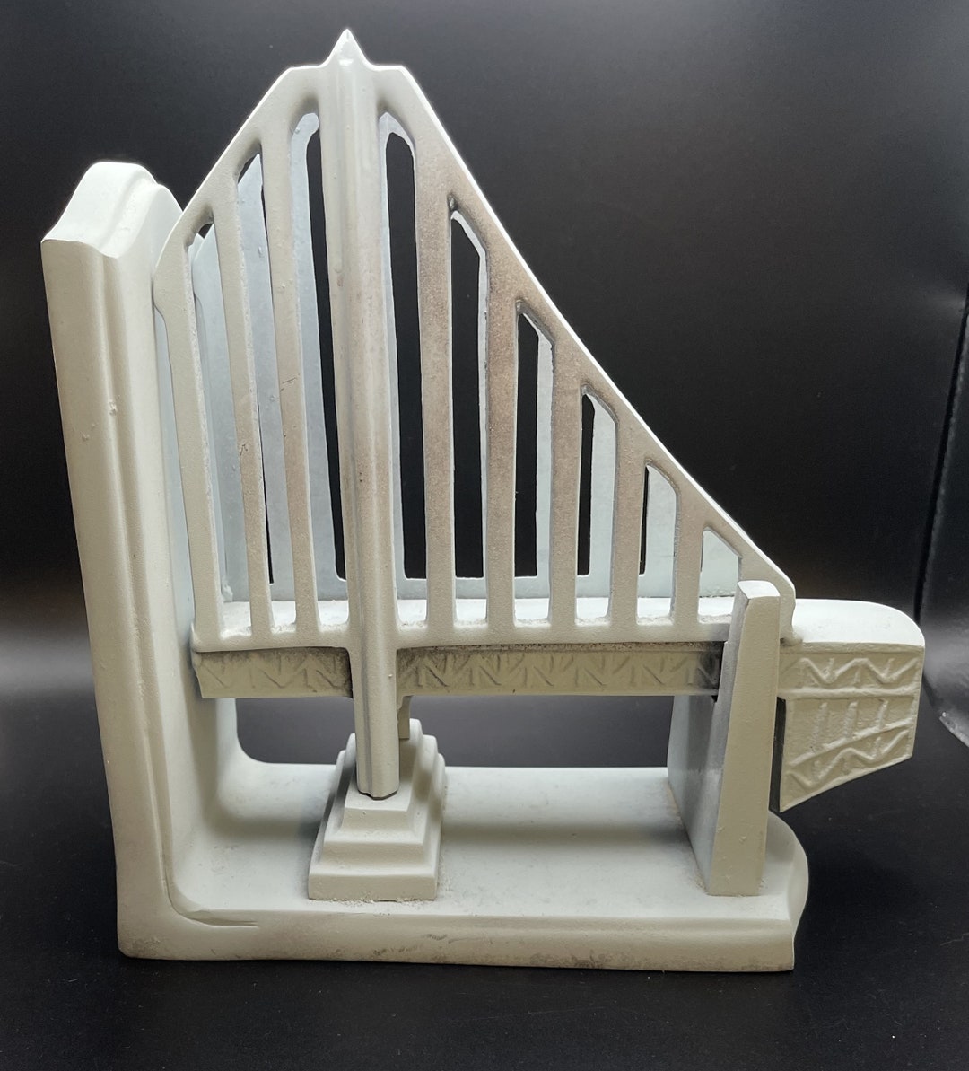 Gray Cast Iron Suspension Bridge Design Decorative Bookend - Etsy