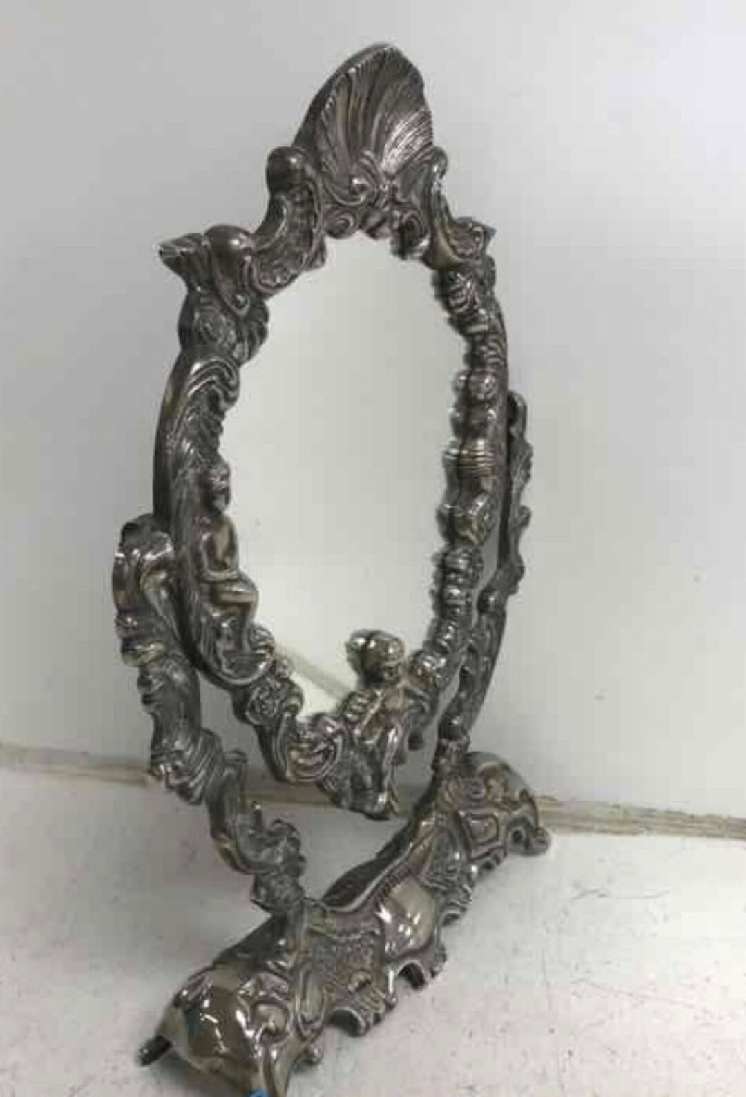 Vintage Table Top Mirror - Etsy