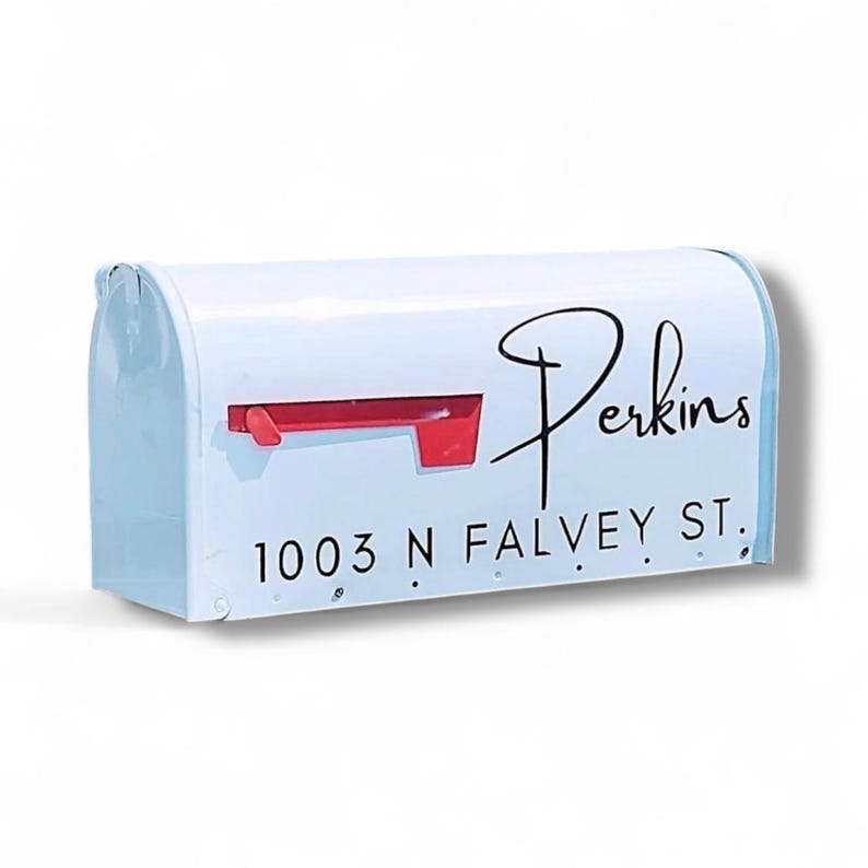 Mailbox Decal Custom Address Sign With Last Name & Street Address ...