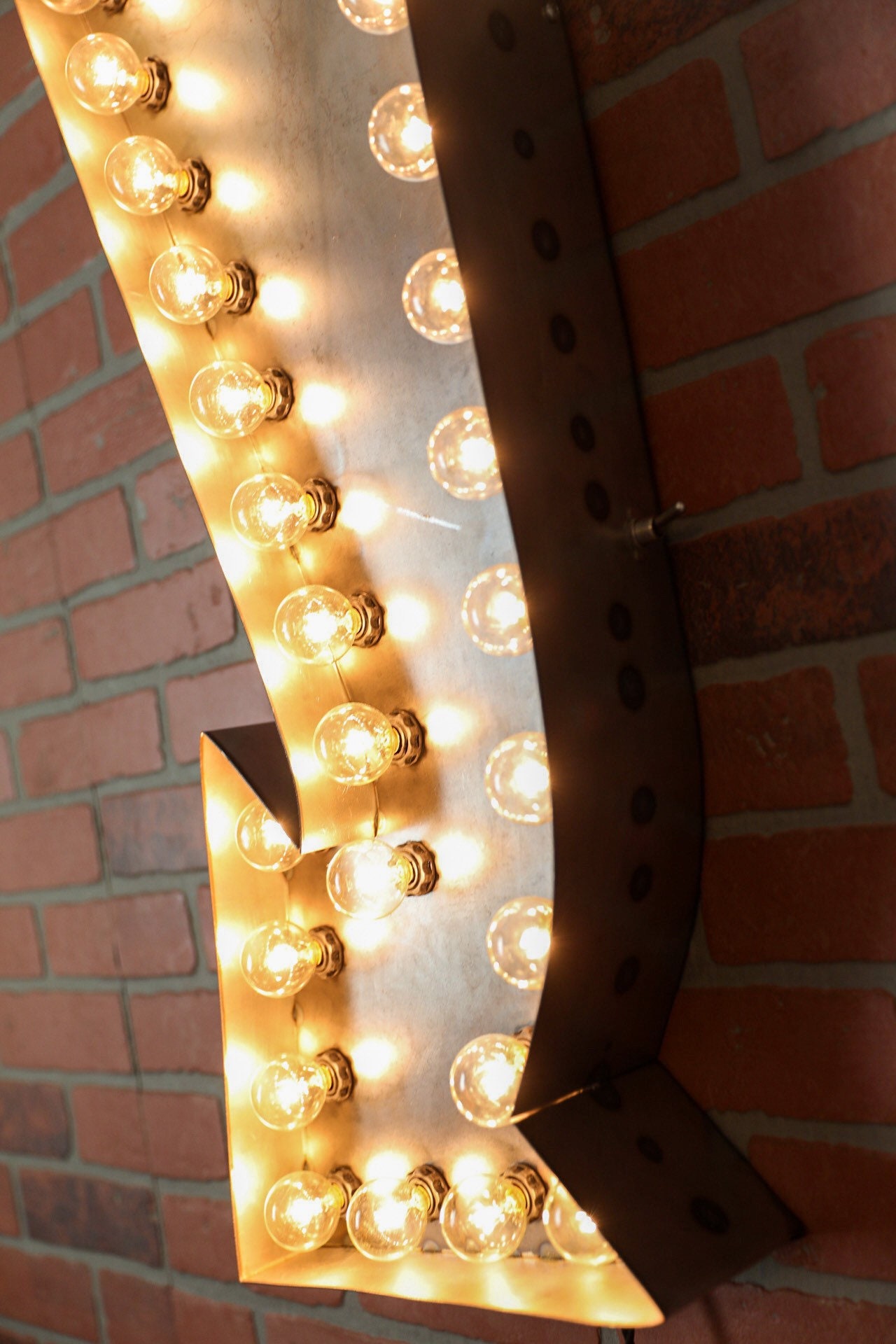 Large Wall Hanging Steel Marquee Sign: Arrow | Etsy