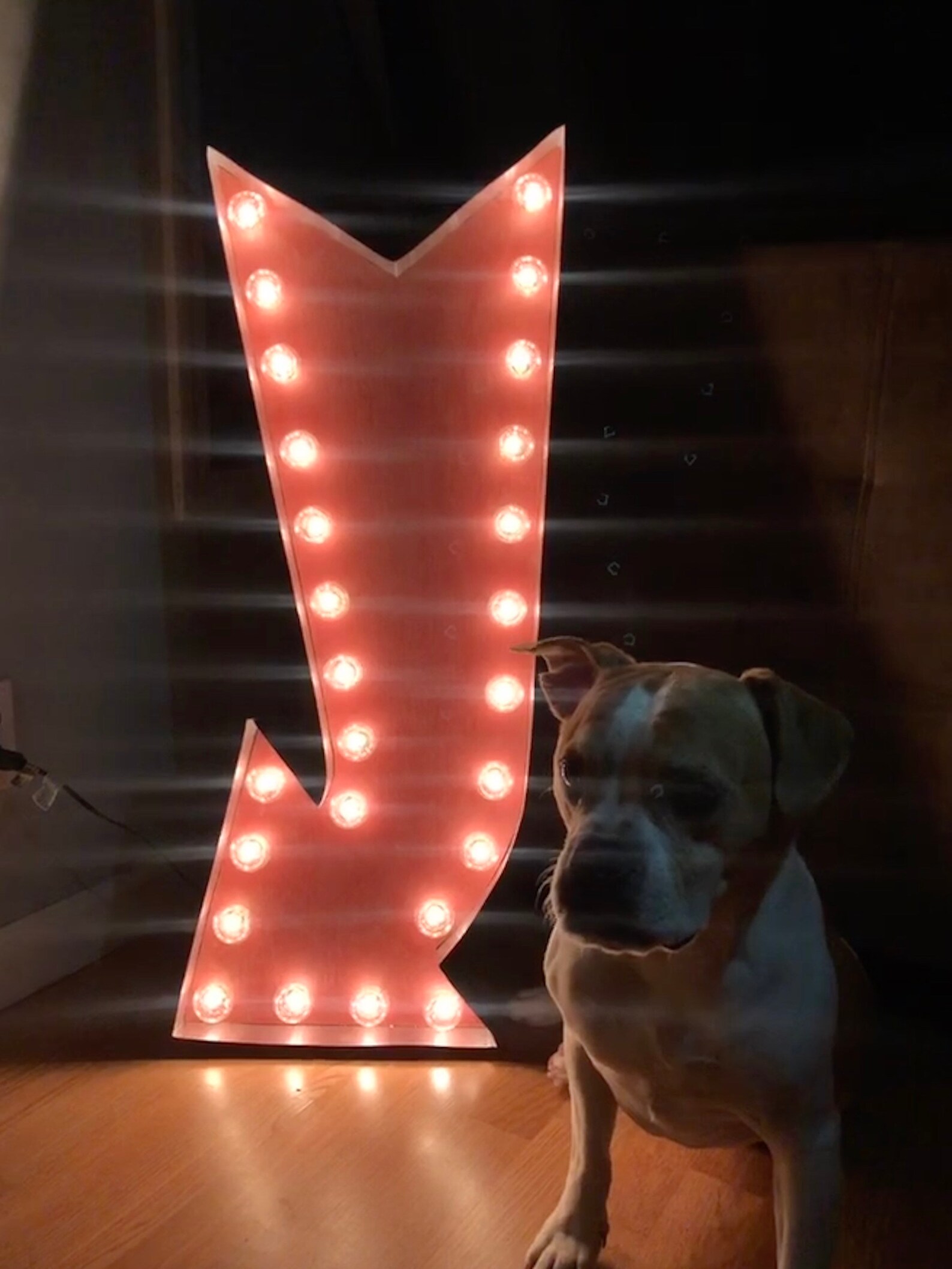 Large Wall Hanging Steel Marquee Sign: Arrow | Etsy