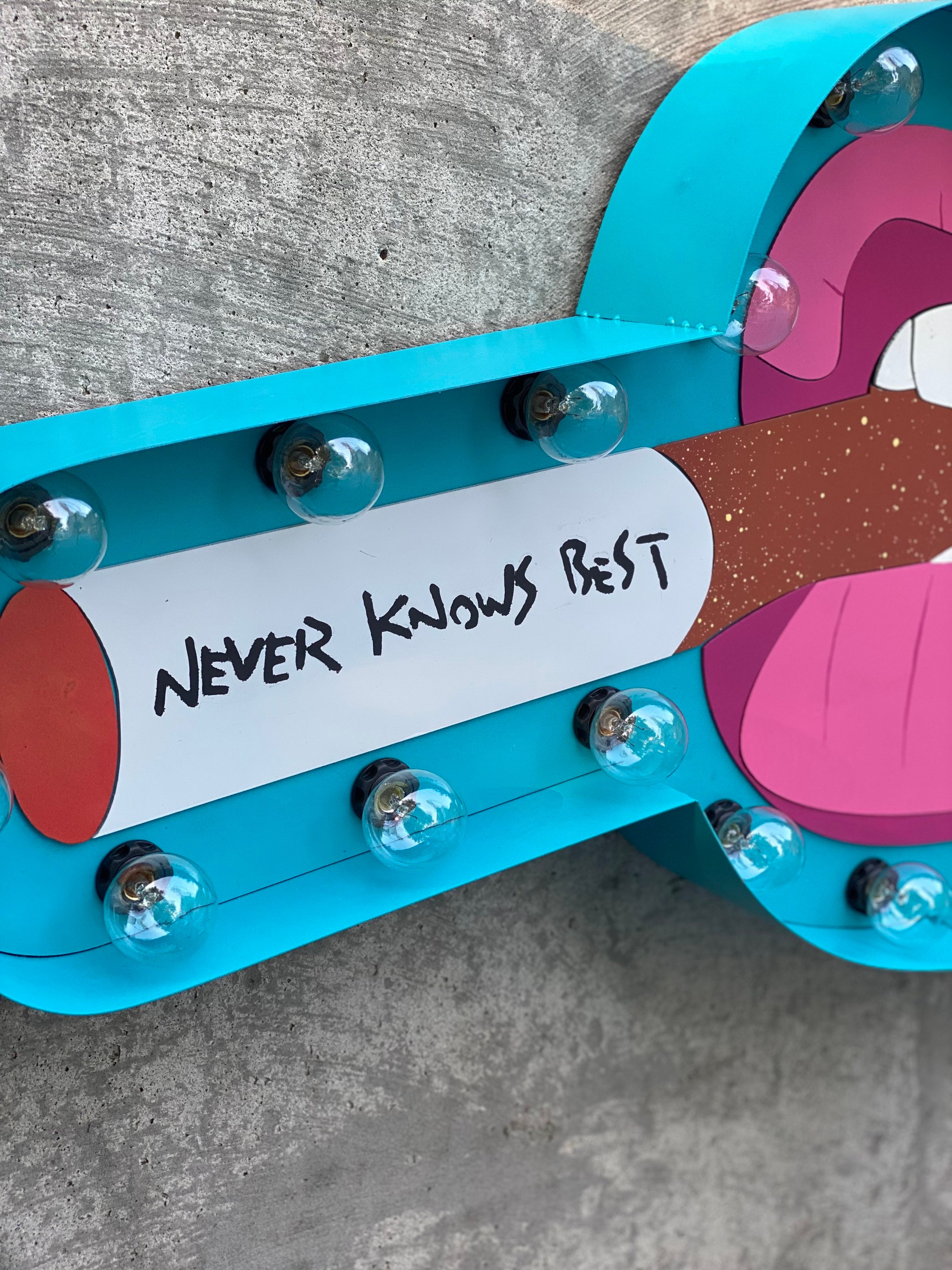 Pop Art Vintage Marquee Sign Lips Light up Sign | Etsy