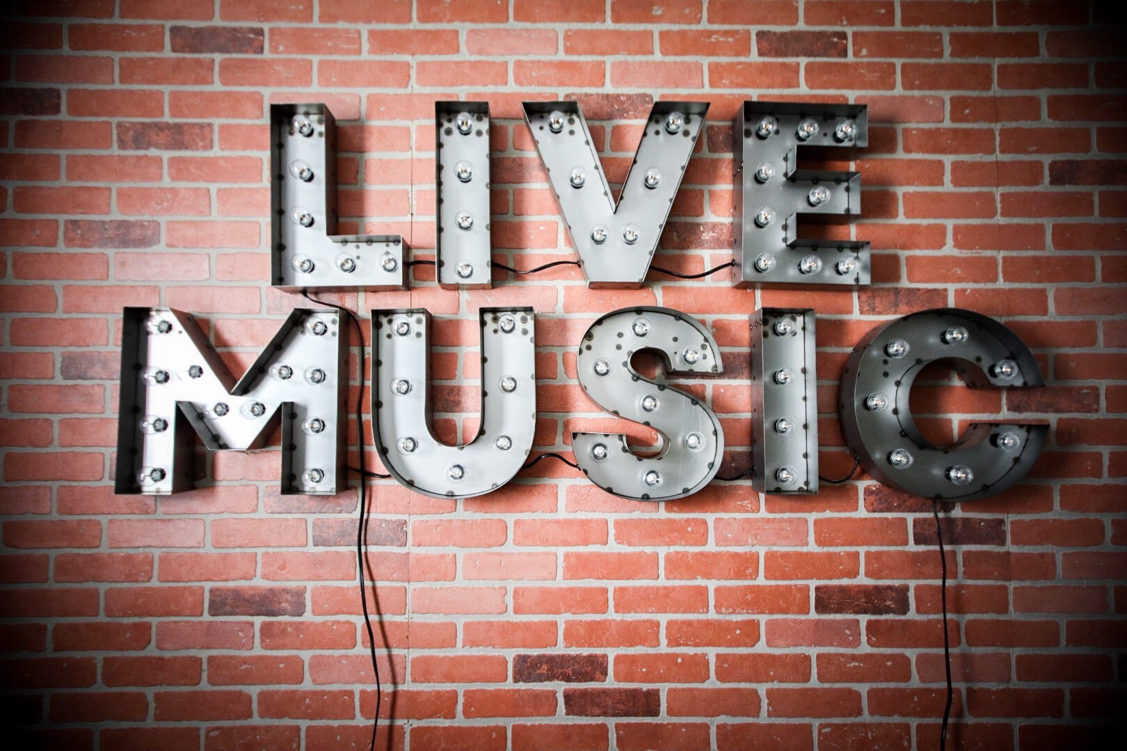 Live Music Light Up, Light up Letters, Stage Lights, Bar Signs, Music ...
