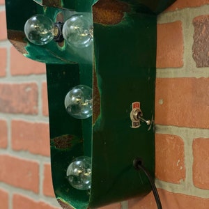 Large Wall Hanging Marquee Sign: Retro Distressed Cactus - Etsy