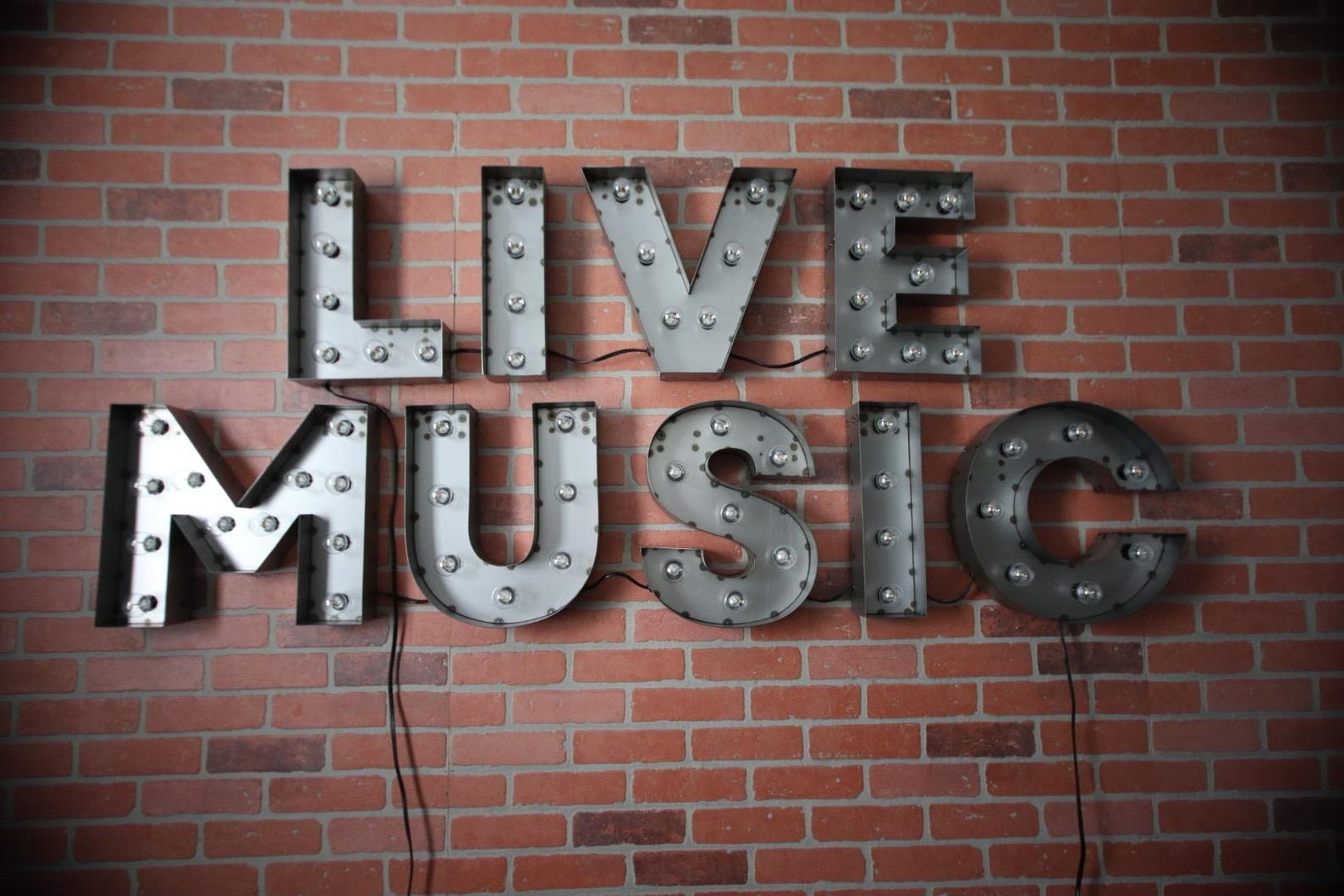 Live Music Light Up, Light up Letters, Stage Lights, Bar Signs, Music ...