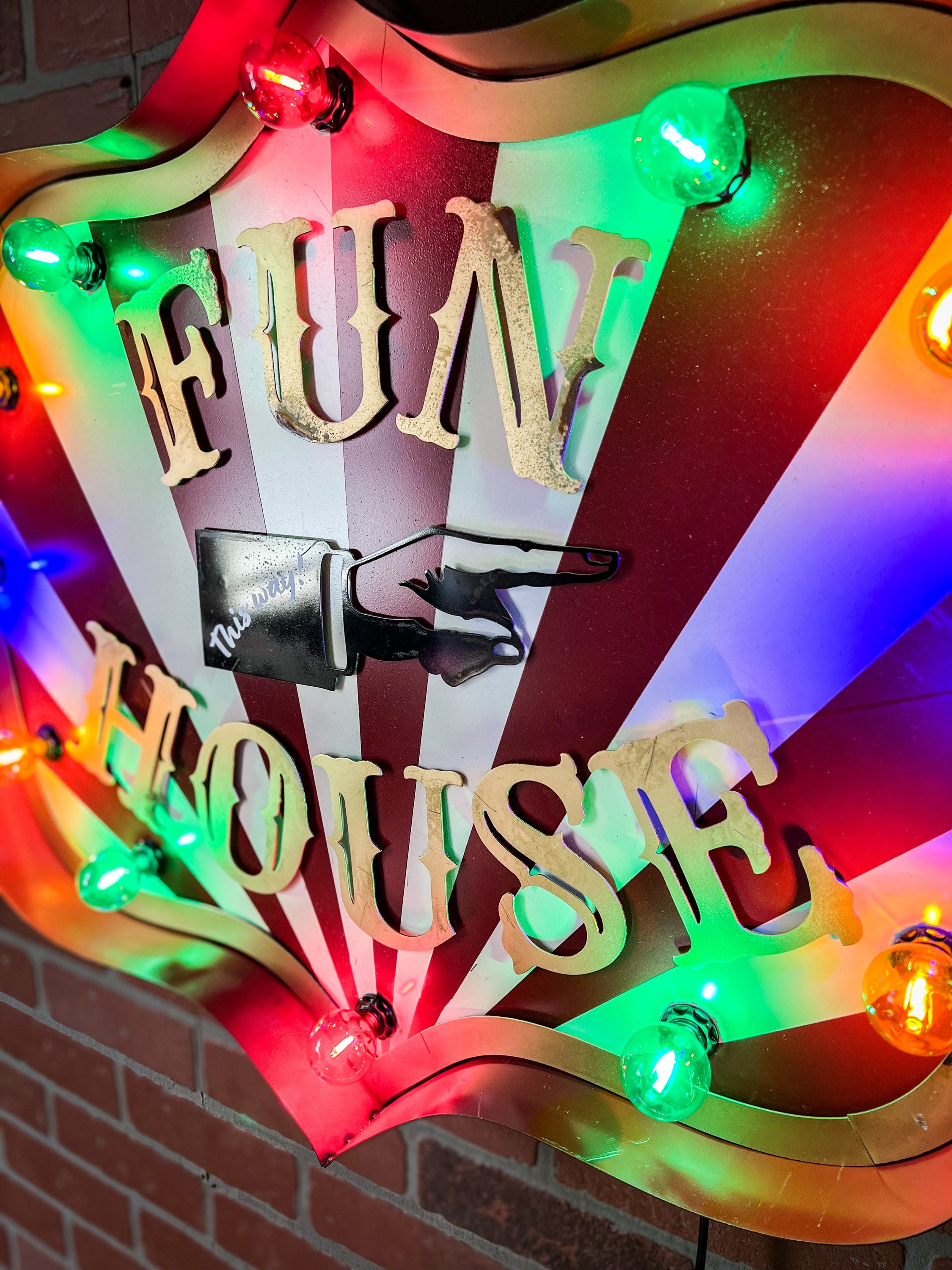 Vintage Carnival Light Signs