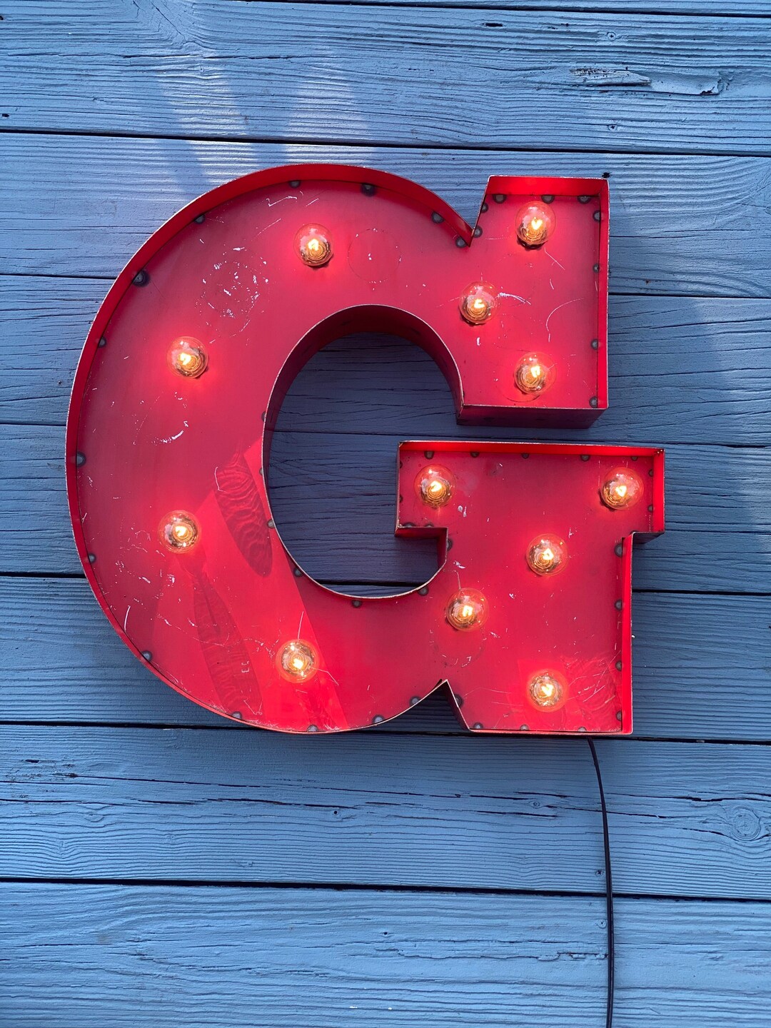 Steel Light up Letter, Marquee Letter, Monogram Sign for Wedding - Etsy