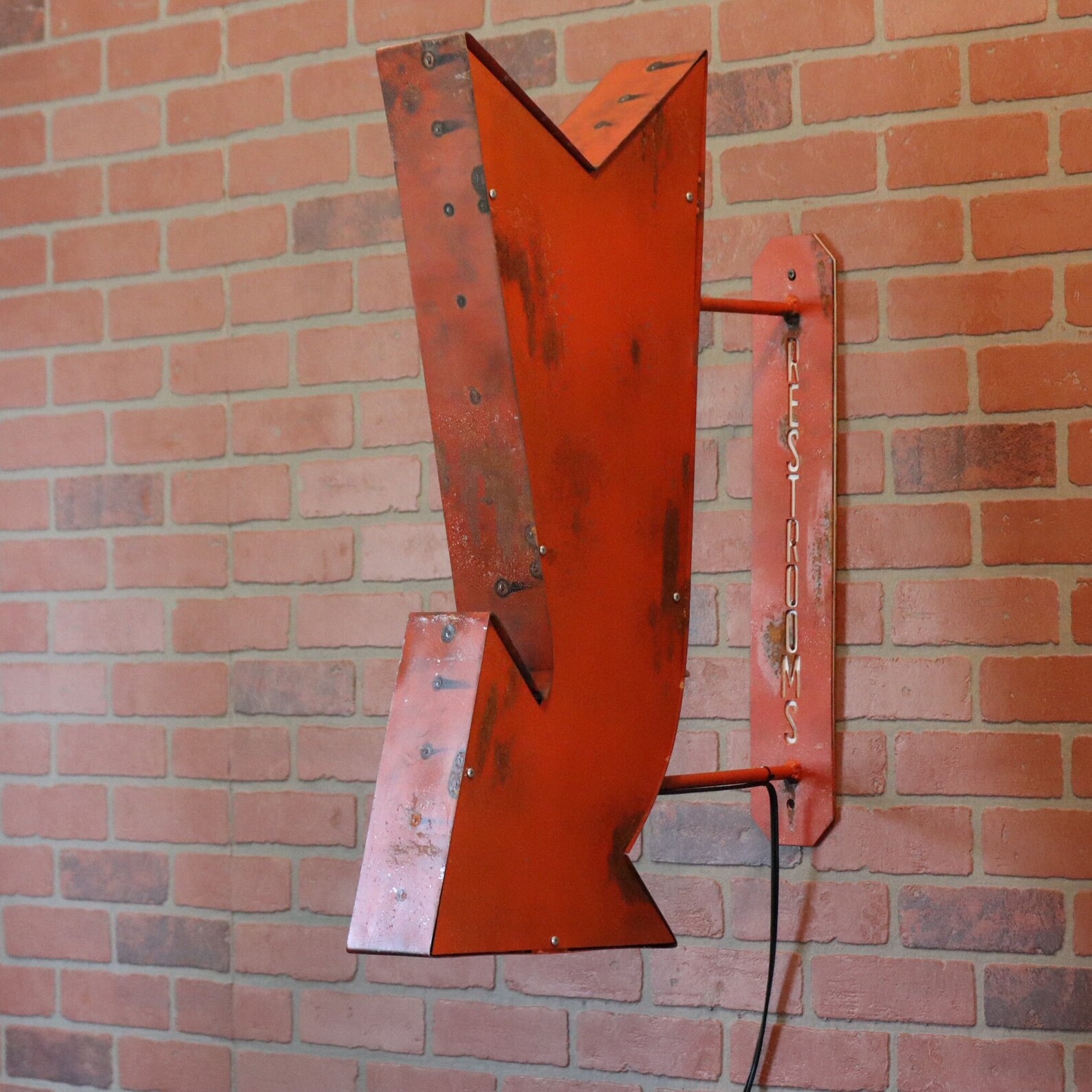 Large Wall Hanging Steel Marquee Sign: Arrow - Etsy