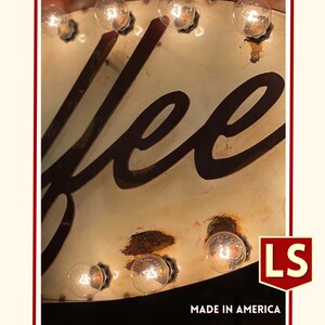 Large Retro Coffee Marquee Sign, Coffee Shop - Etsy