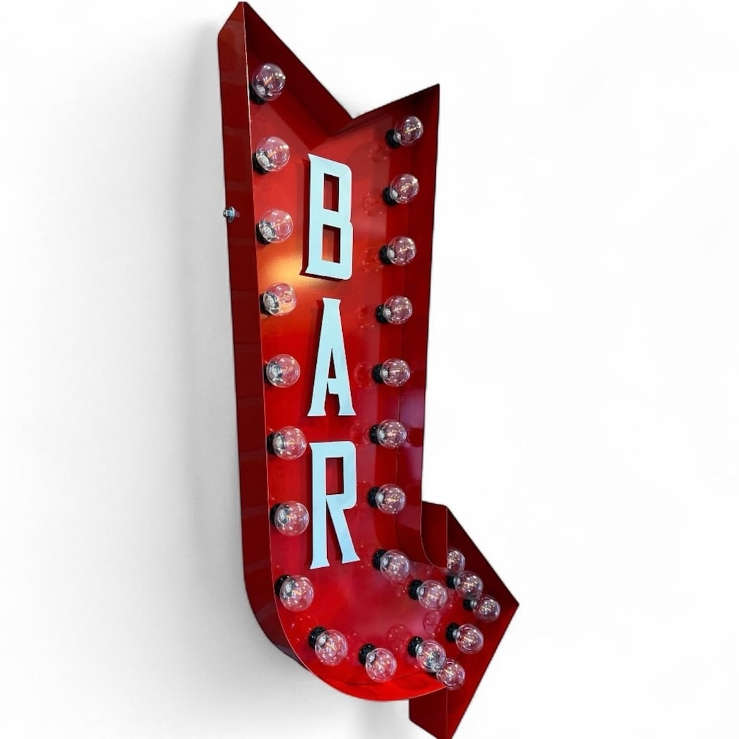Custom Lettering Arrow, AMERICAN MADE, Personalized Marquee Sign - Etsy
