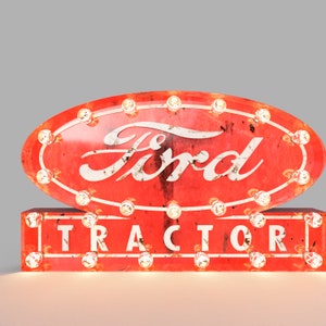 LARGE Ford Tractor Sign Steel Retro Farm Decor Marqee Sign - Etsy