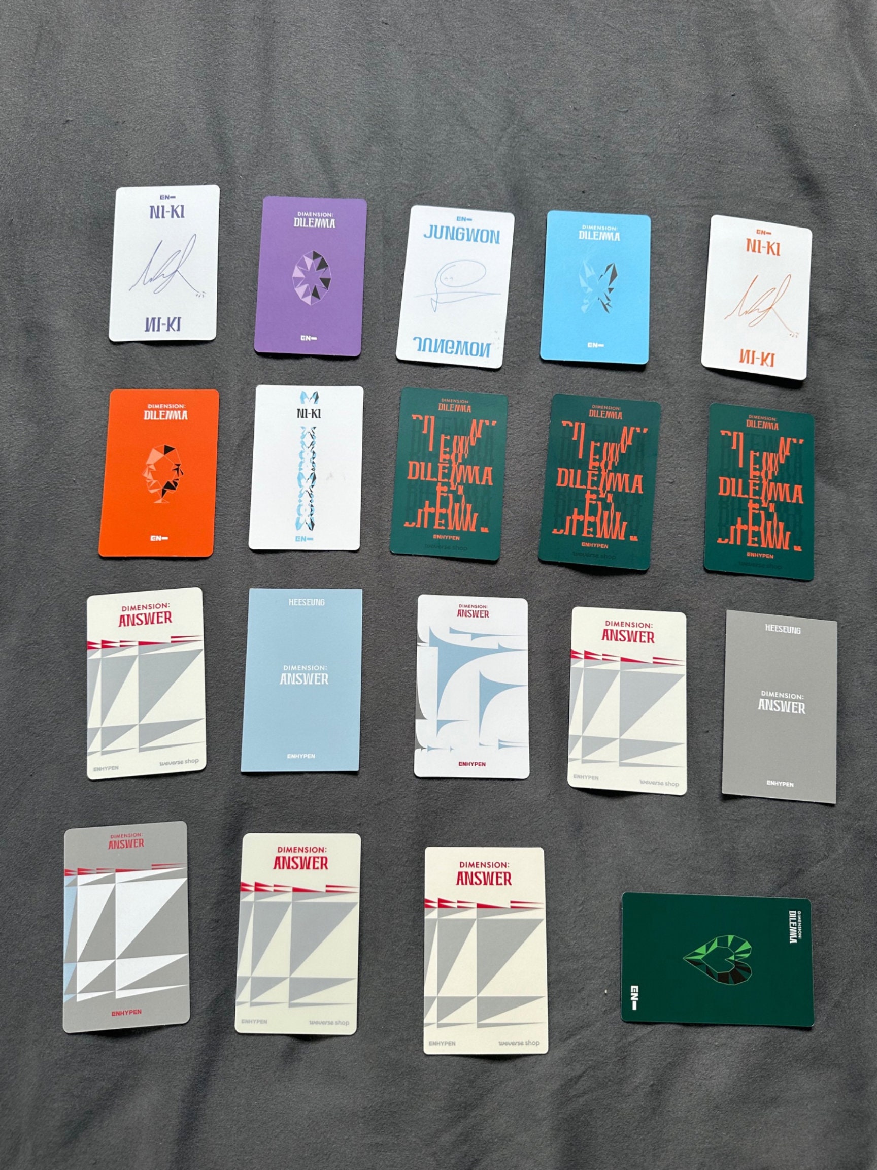 Assorted OFFICIAL ENHYPEN Photo Cards - Etsy