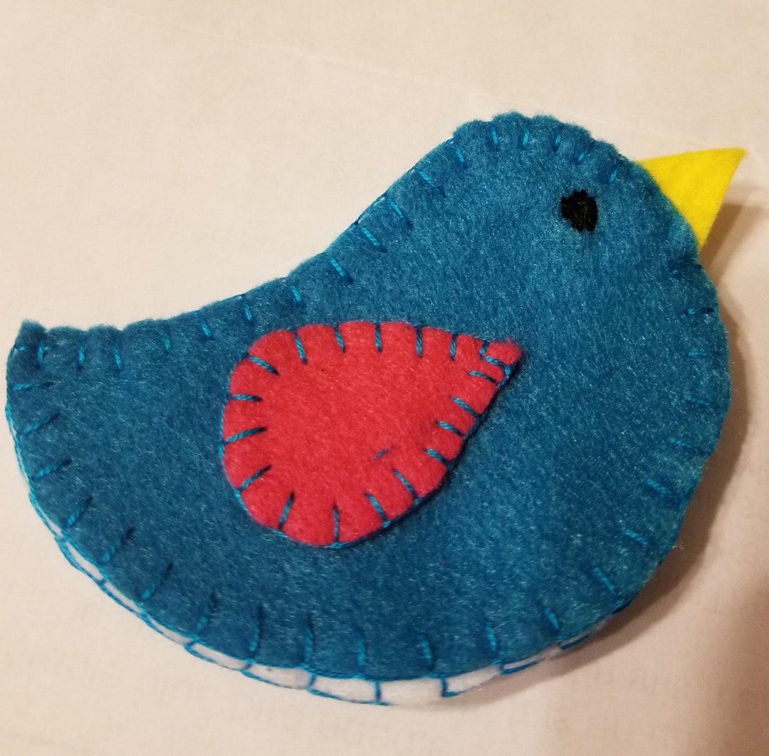 Blue Bird - Needle Book - Felt - Etsy