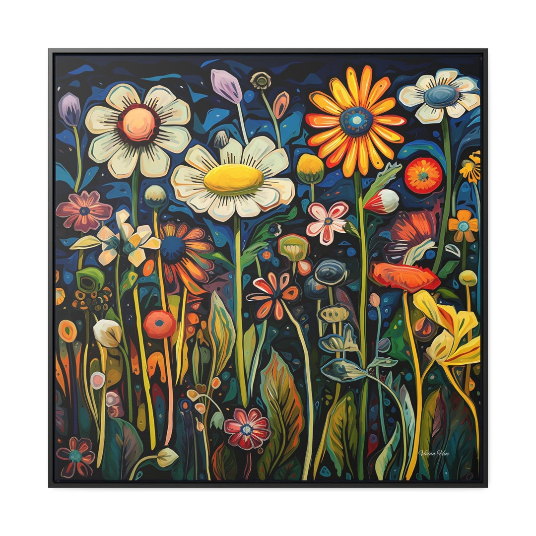 Vivian Hue Flower Garden Wall Art - Etsy