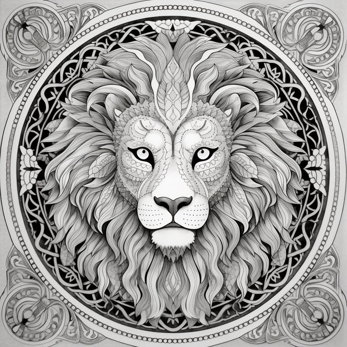 African Mandala Coloring Digital Download Small Book 14 Pages by Vivian ...