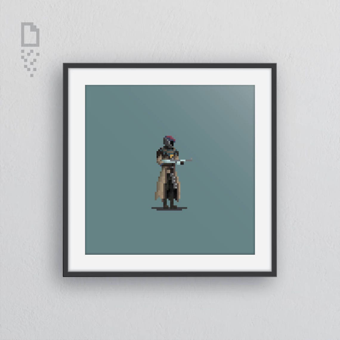 8 Bit Warlock Destiny Samsara Armor Pixel Art Retro - Etsy