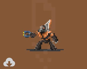 8 Bit Arbiter – Halo, Pixel Art, Retro, Prints, Illustration, Art ...