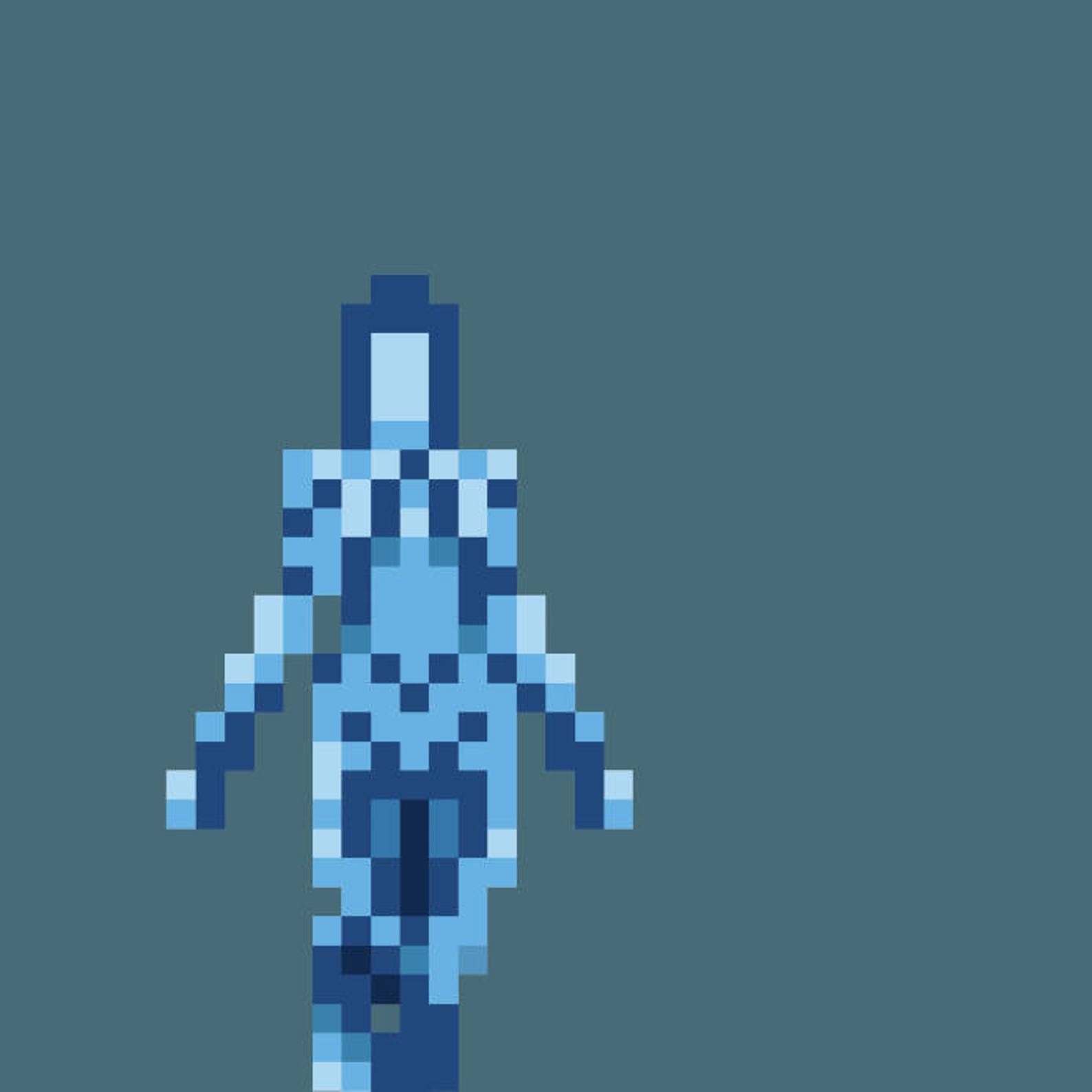 8 Bit Cortana – Halo, Pixel Art, Retro, Prints, Illustration, Art ...