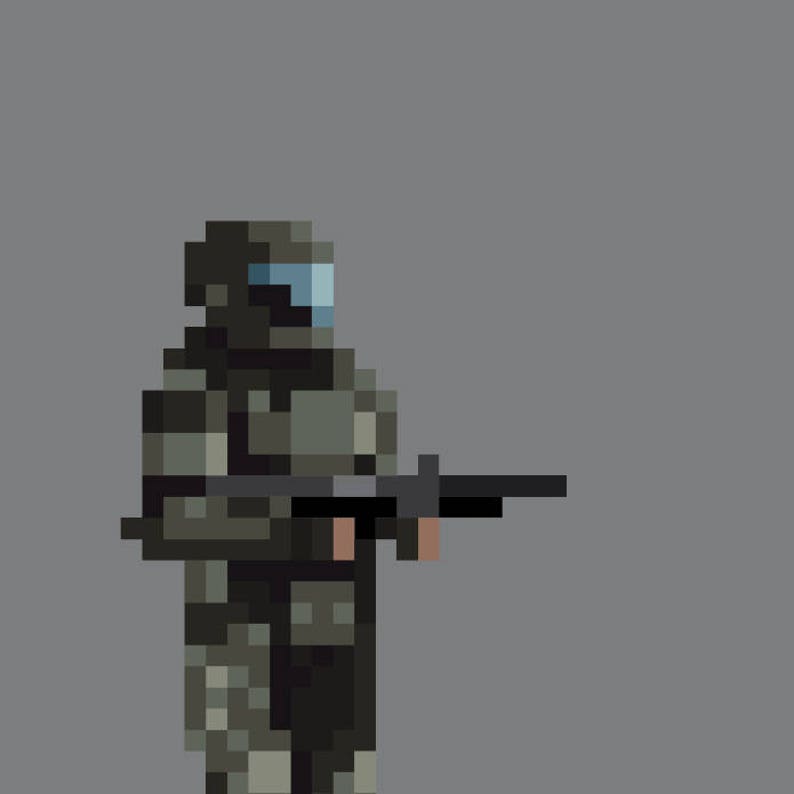 8 Bit ODST – Halo, Pixel Art, Retro, Prints, Illustration, Art ...