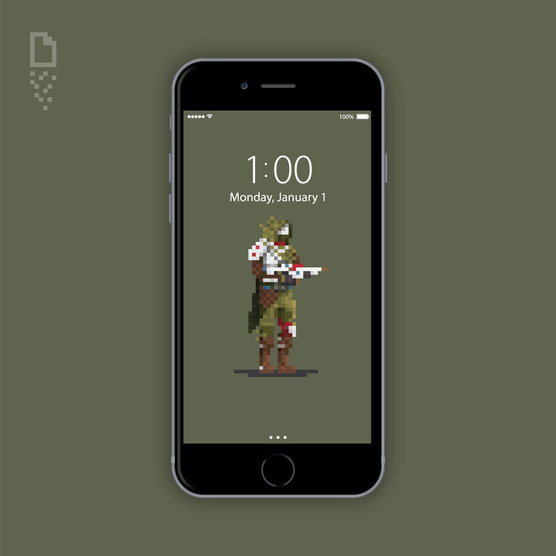 8 Bit Hunter – Destiny, Bog Wild Armor, Pixel Art, Retro, Prints ...