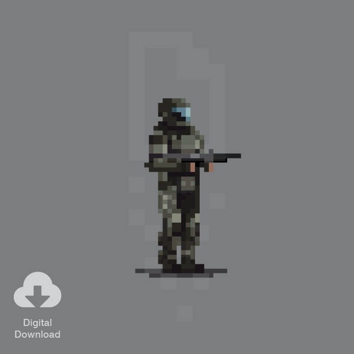 8 Bit ODST – Halo, Pixel Art, Retro, Prints, Illustration, Art ...