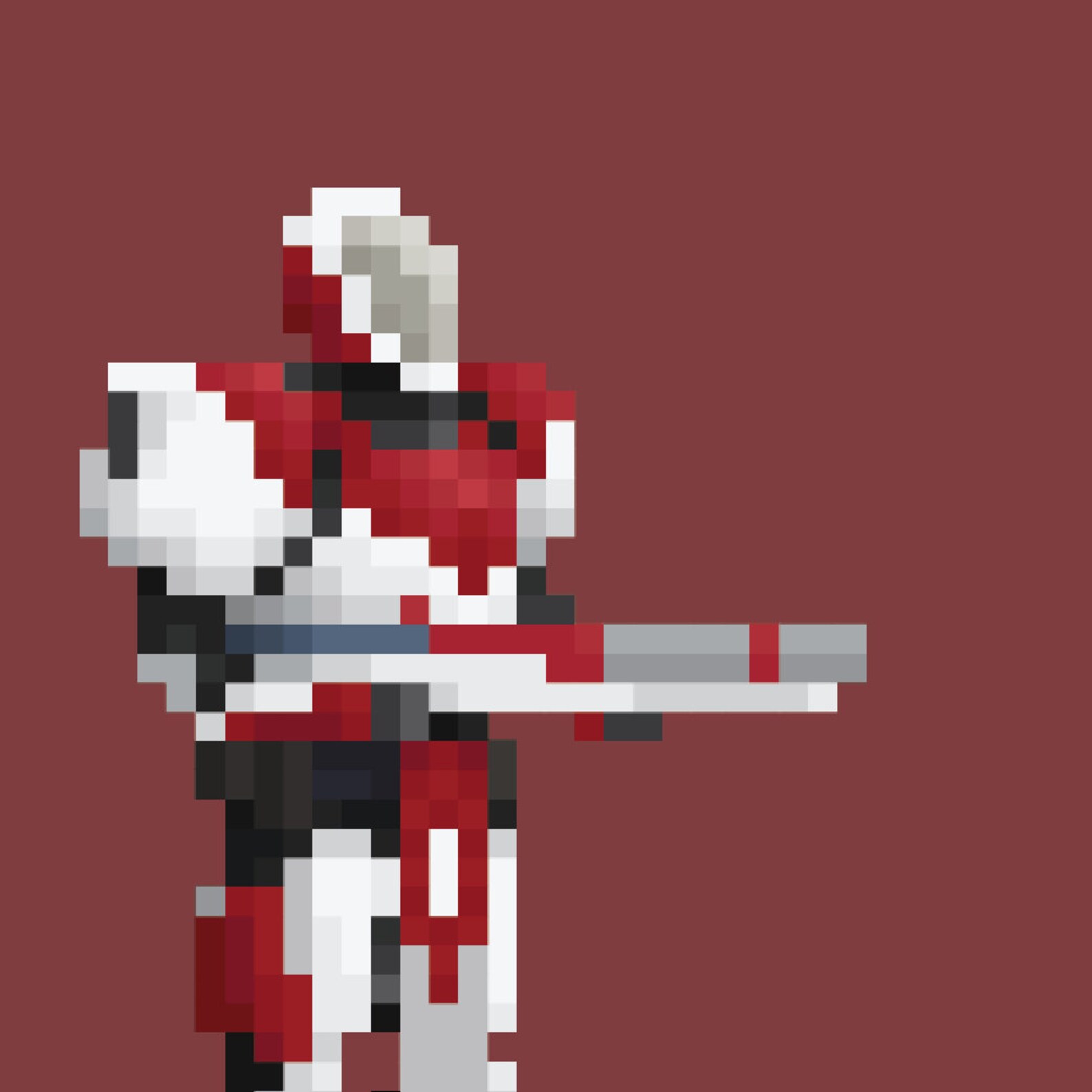 8 Bit Titan – Destiny 2, Noble Constant Armor, Pixel Art, Retro, Prints ...