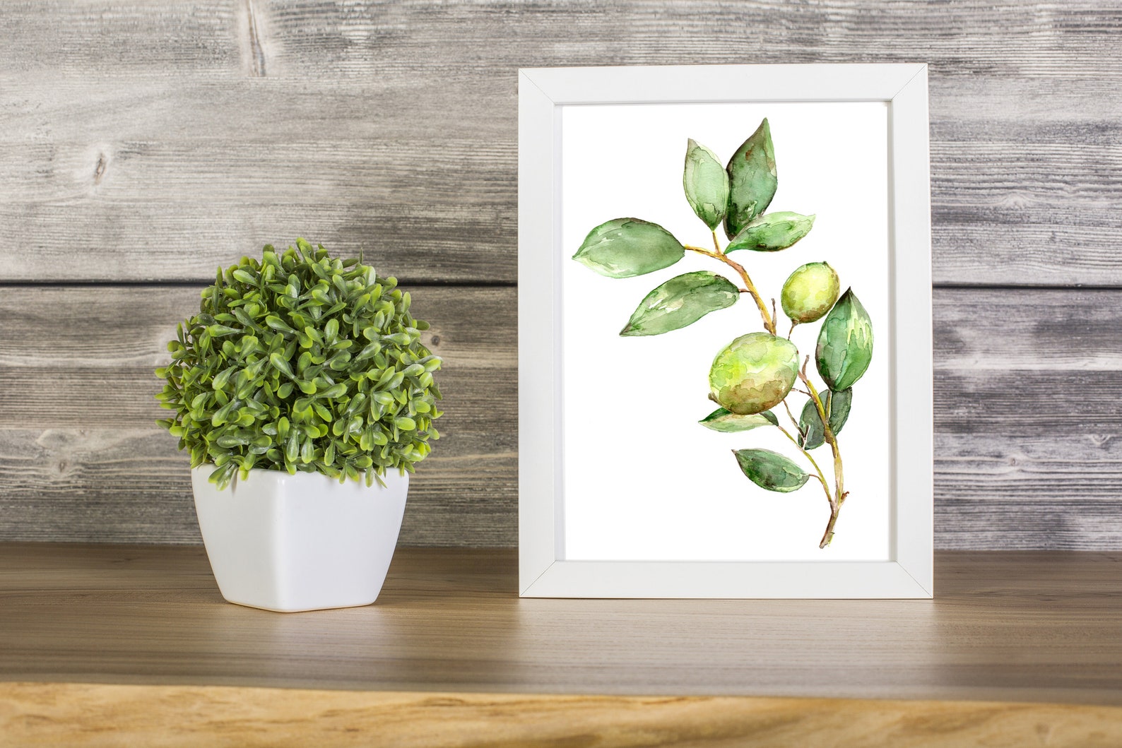 Watercolor Lime Print, Printable Digital Art, Lime Citrus Artwork ...